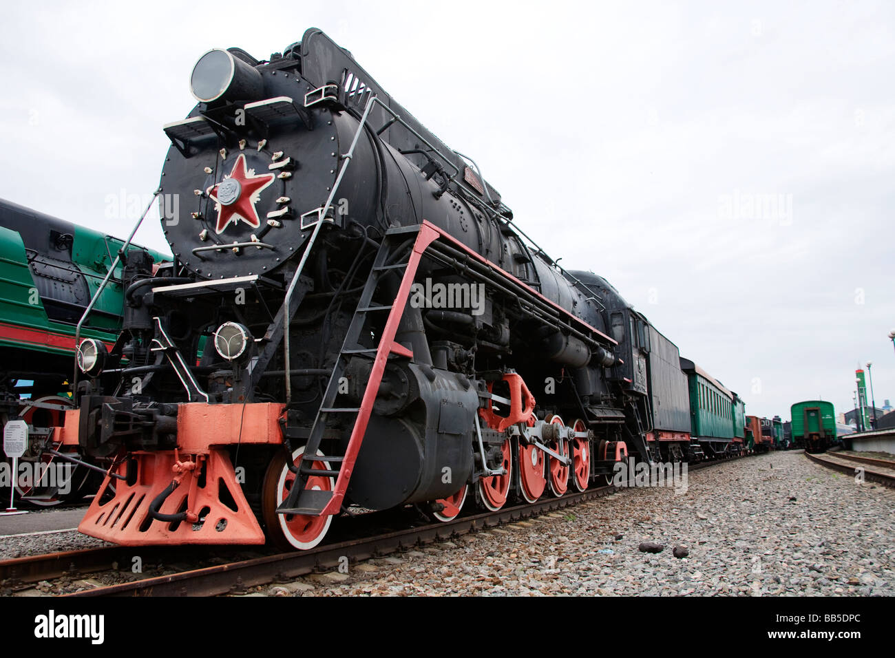 USSR steam locomotive Stock Photo - Alamy
