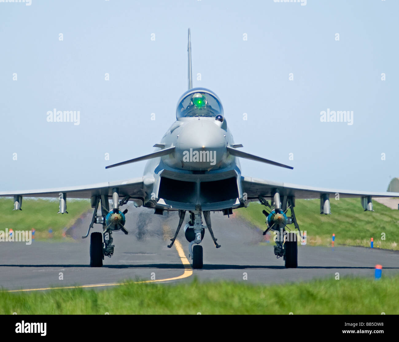 Eurofighter Typhoon T3 on exercise at RAF Lossiemouth Morayshire ...