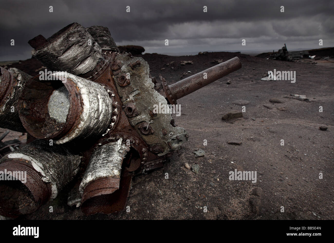 Aircraft wreckage of a Superfortress RB-29A 91st Reconnaissance Wing ...