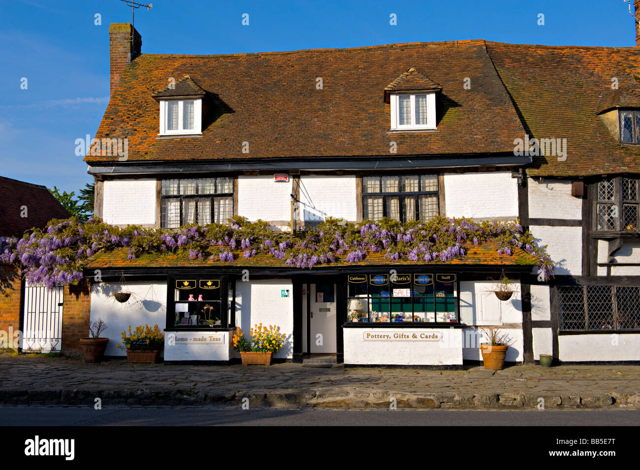 Traditional English Tea Shop Window Stock Photos & Traditional English ...