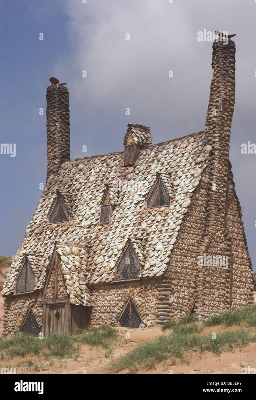 16 MAY 2009: A cottage which has been built out of shells on a beach in ...
