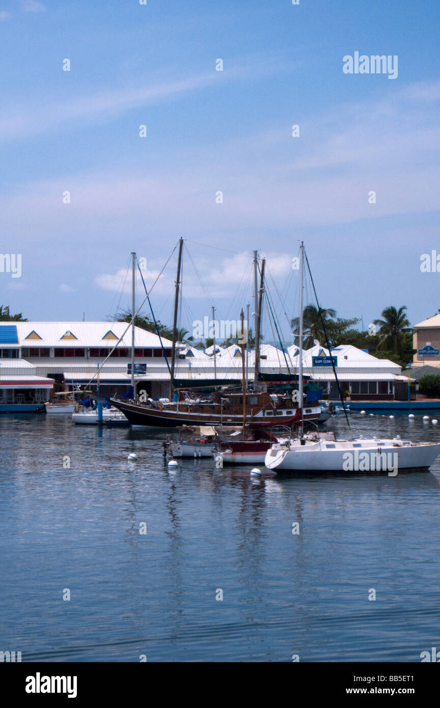 Boats Simpson Bay Lagoon outside Port La Royale Marina Marigot French ...