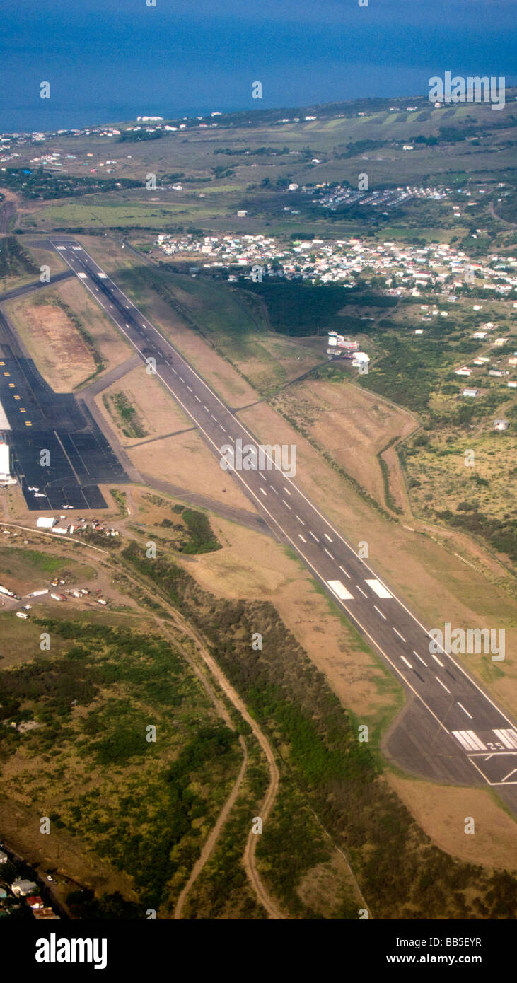 St Kitts Airport runway Stock Photo - Alamy