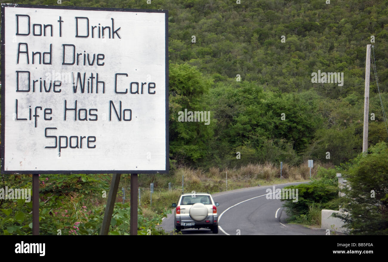Caribbean road sign hi-res stock photography and images - Alamy