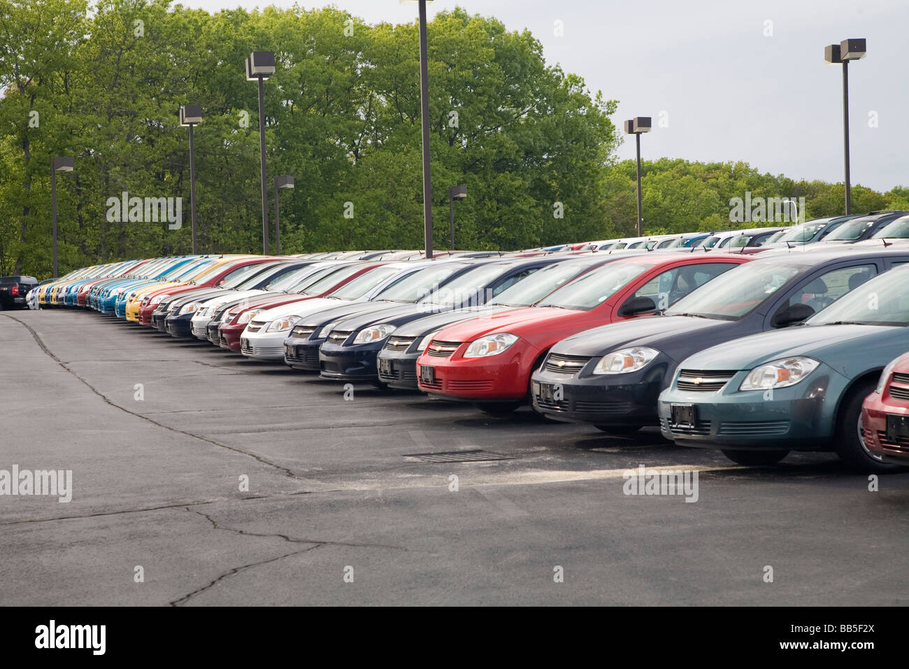 Photo of Chevrolets for sale at a dealership Stock Photo - Alamy