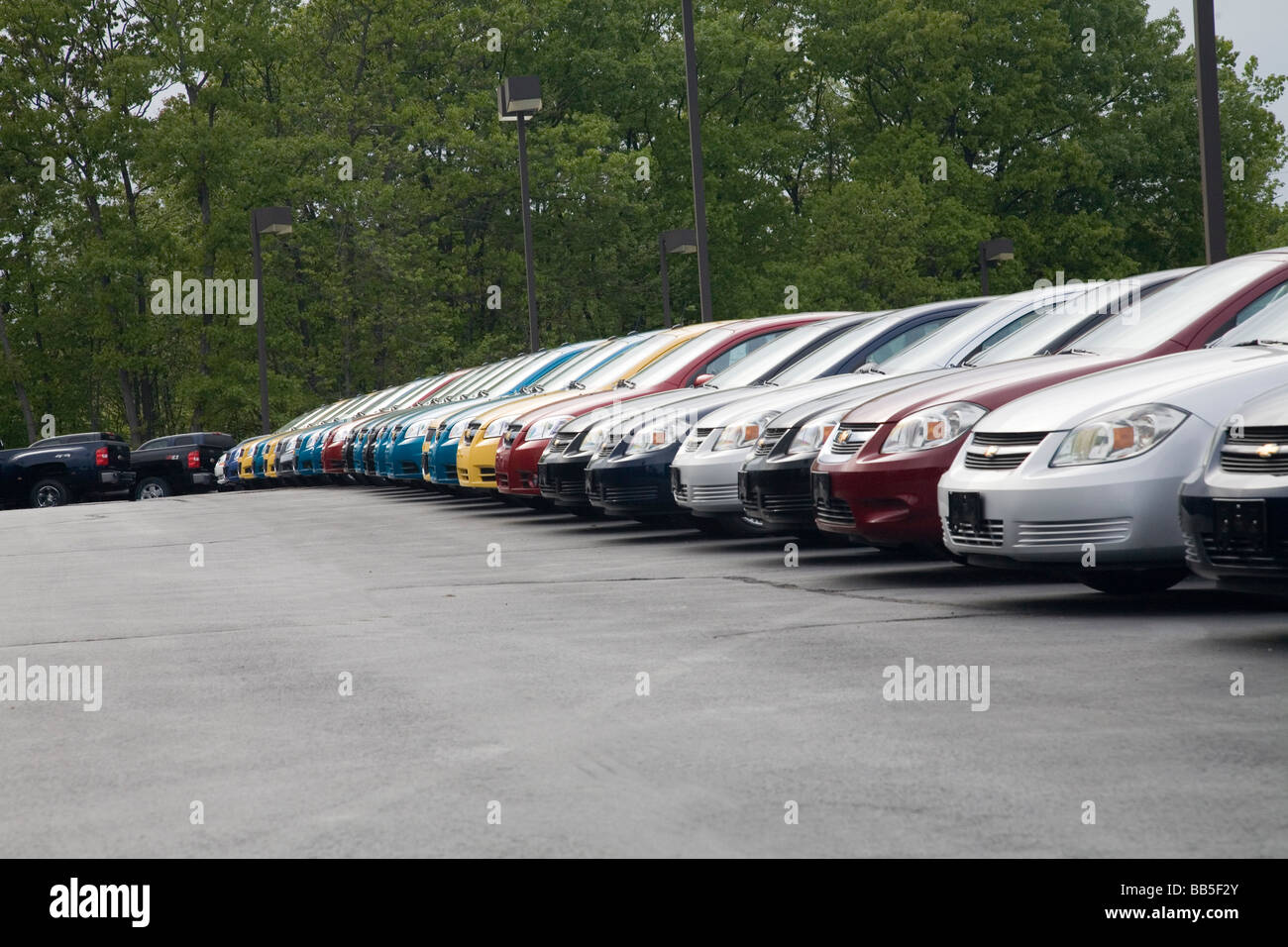 Photo of Chevrolets for sale at a dealership Stock Photo - Alamy