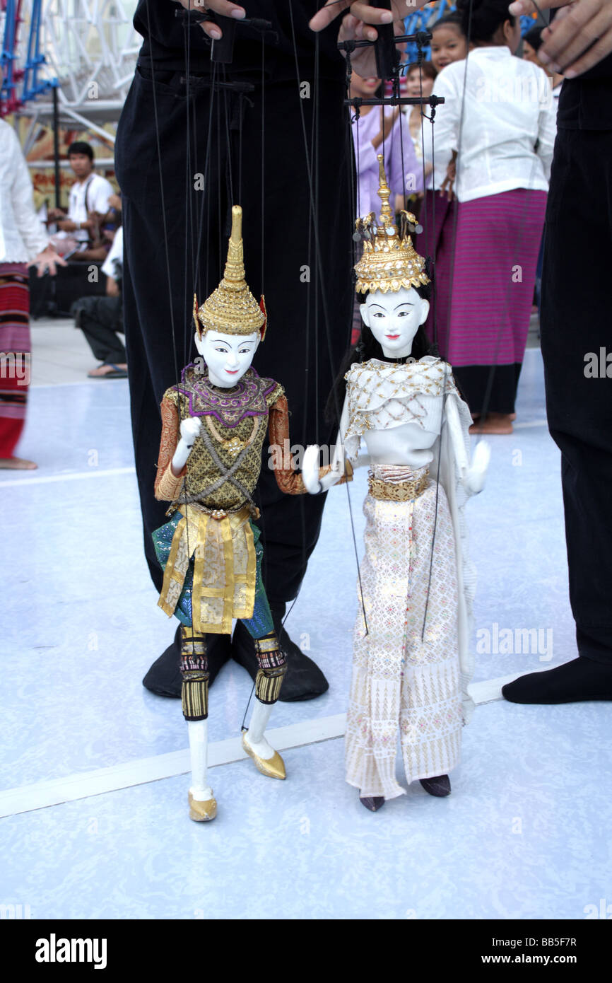 Thai puppet performing at Siam Paragon , Bangkok , Thailand Stock Photo ...