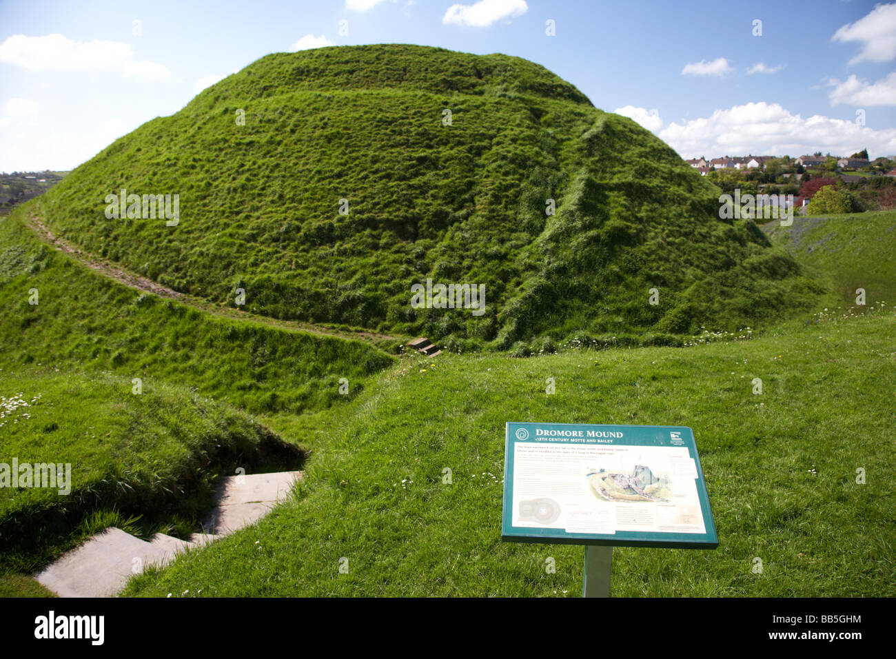 dromore mound motte and bailey county down northern ireland uk Stock ...