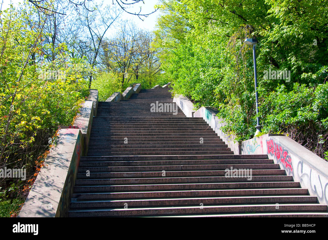 Flight of stairs or steps leading up down hi-res stock photography and ...