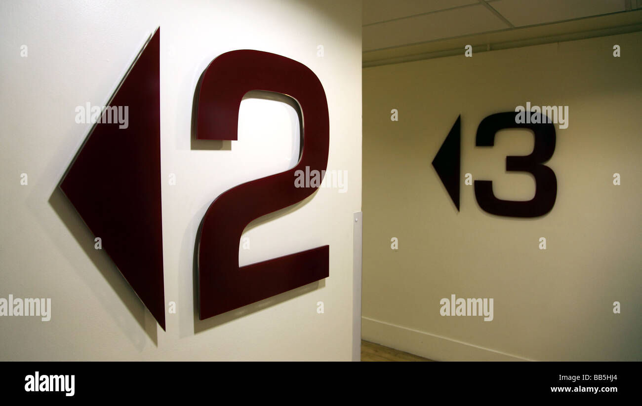 Two Three sign directions Stock Photo - Alamy