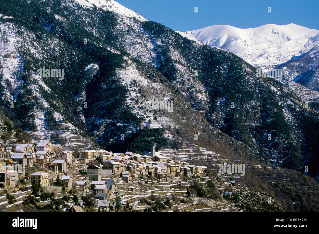 Picturesque village of Venanson in the Vesubie valley Stock Photo - Alamy