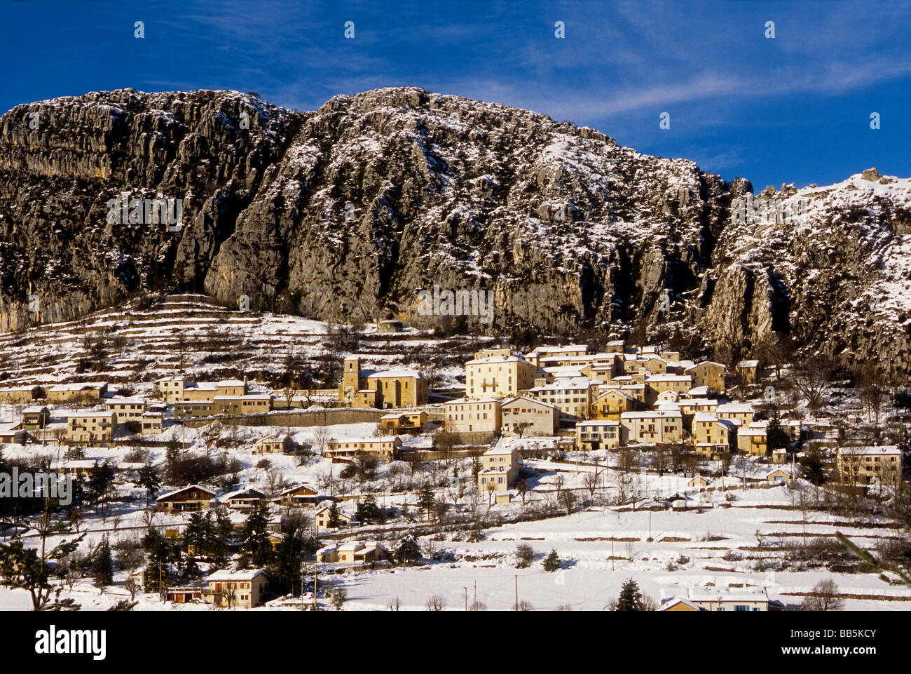 The village of Saint Auban Alpes-Maritimes 06 France Europe Stock Photo ...