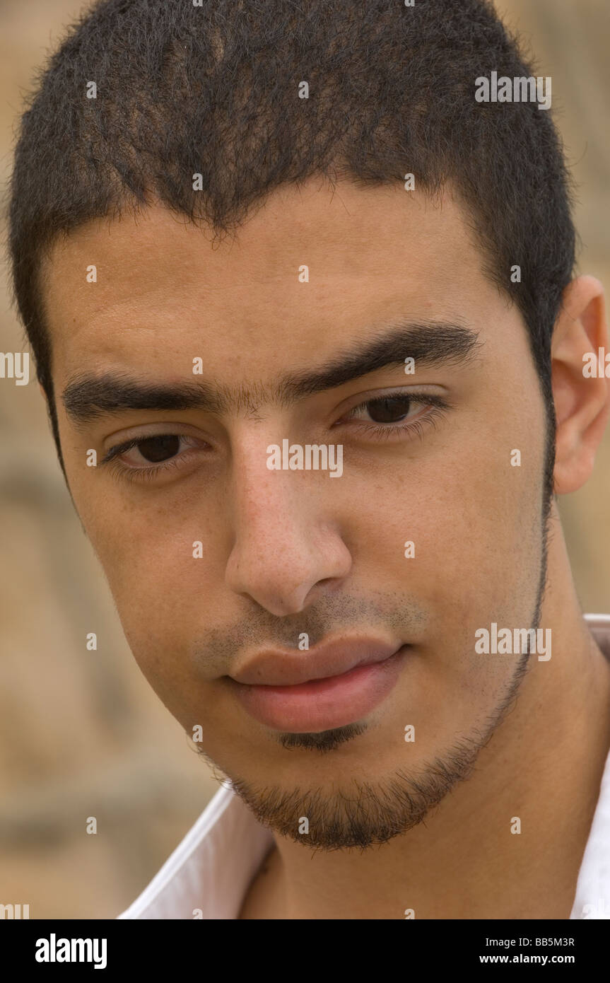 Thoughtful young Arabic man Beirut Lebanon Middle East Asia Stock Photo ...