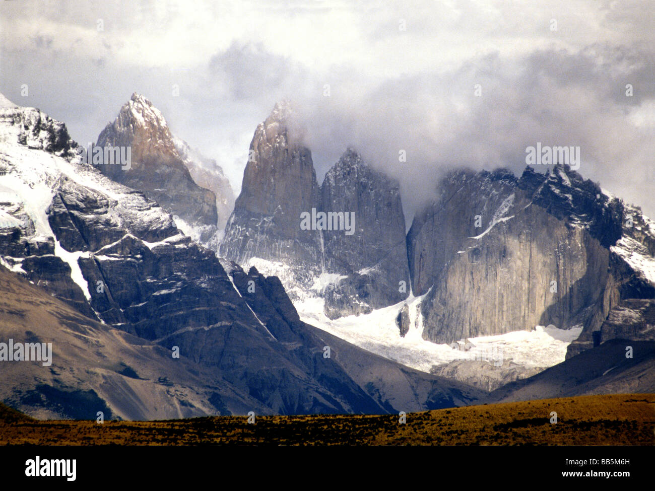 Chile;Torres del Paine Nat.Park;The Towers of Paine Stock Photo - Alamy