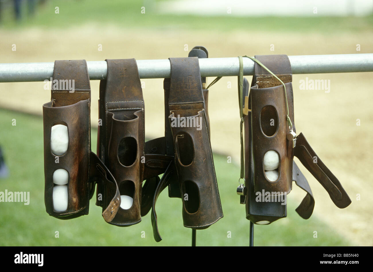 Polo pony match balls Stock Photo - Alamy