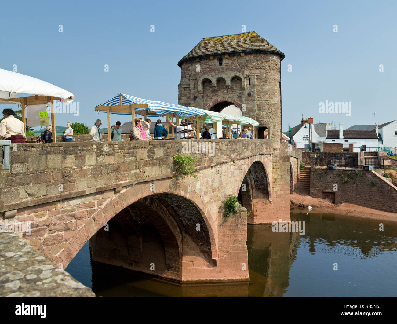 Monnow Bridge Monmouth Wales Stock Photo - Alamy