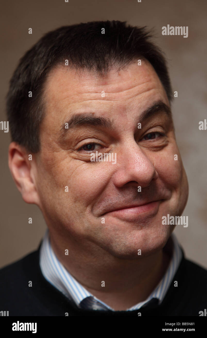 Happy headshot man smiling hi-res stock photography and images - Alamy