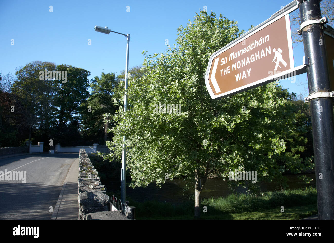 sign for the start of monaghan way walking route in inniskeen county ...