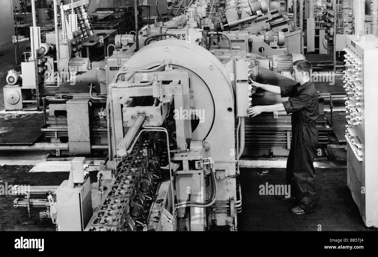 industry, vehicle industry, assembly line in Opel factory II, Bochum ...