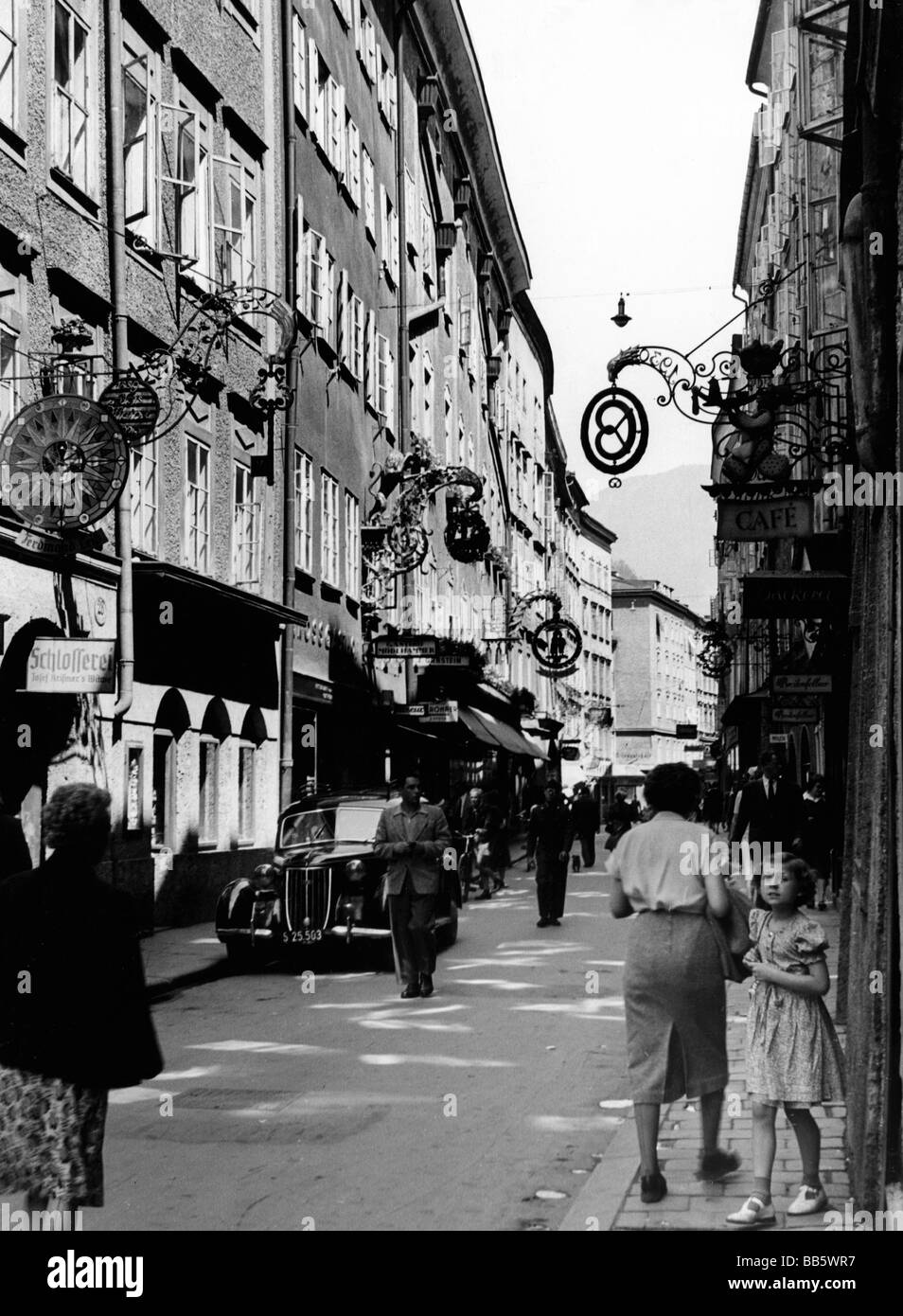 geography / travel, Austria, Vienna, Salzburg, street scenes, alley ...