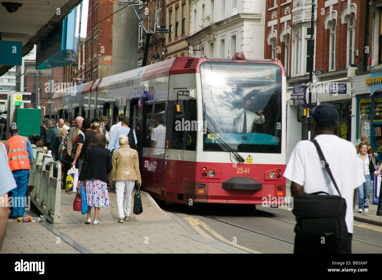 Croydon Tram stop Stock Photo - Alamy