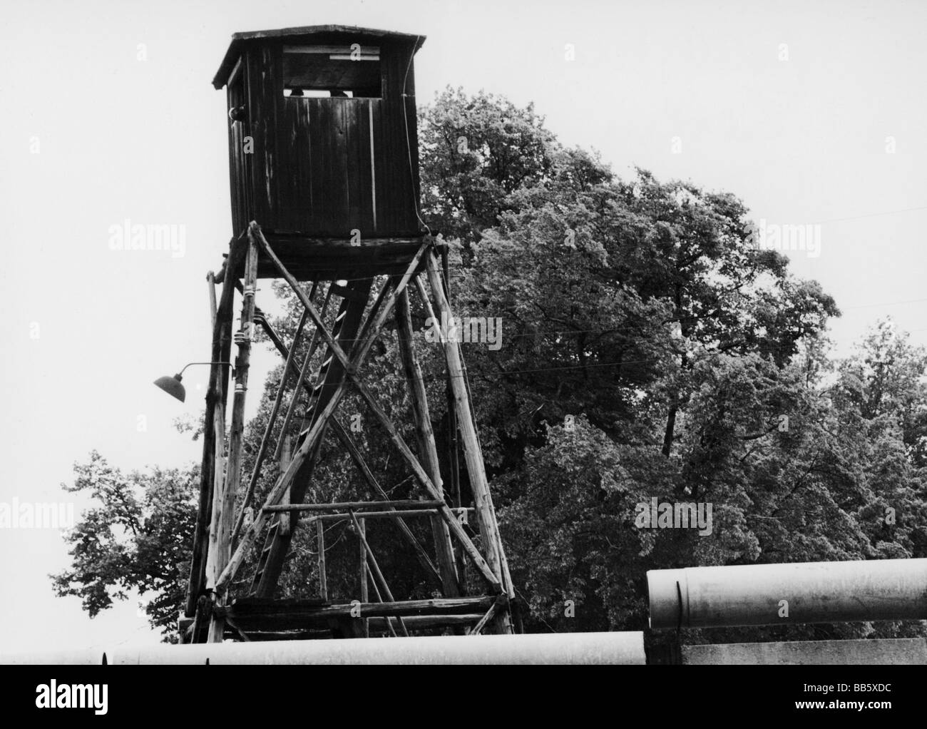 geography / travel, Germany, Berlin, wall, watch tower of East German ...
