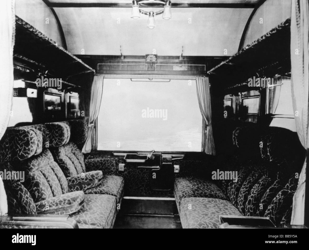 transport / transportation, railway, waggons, passenger car, interior ...
