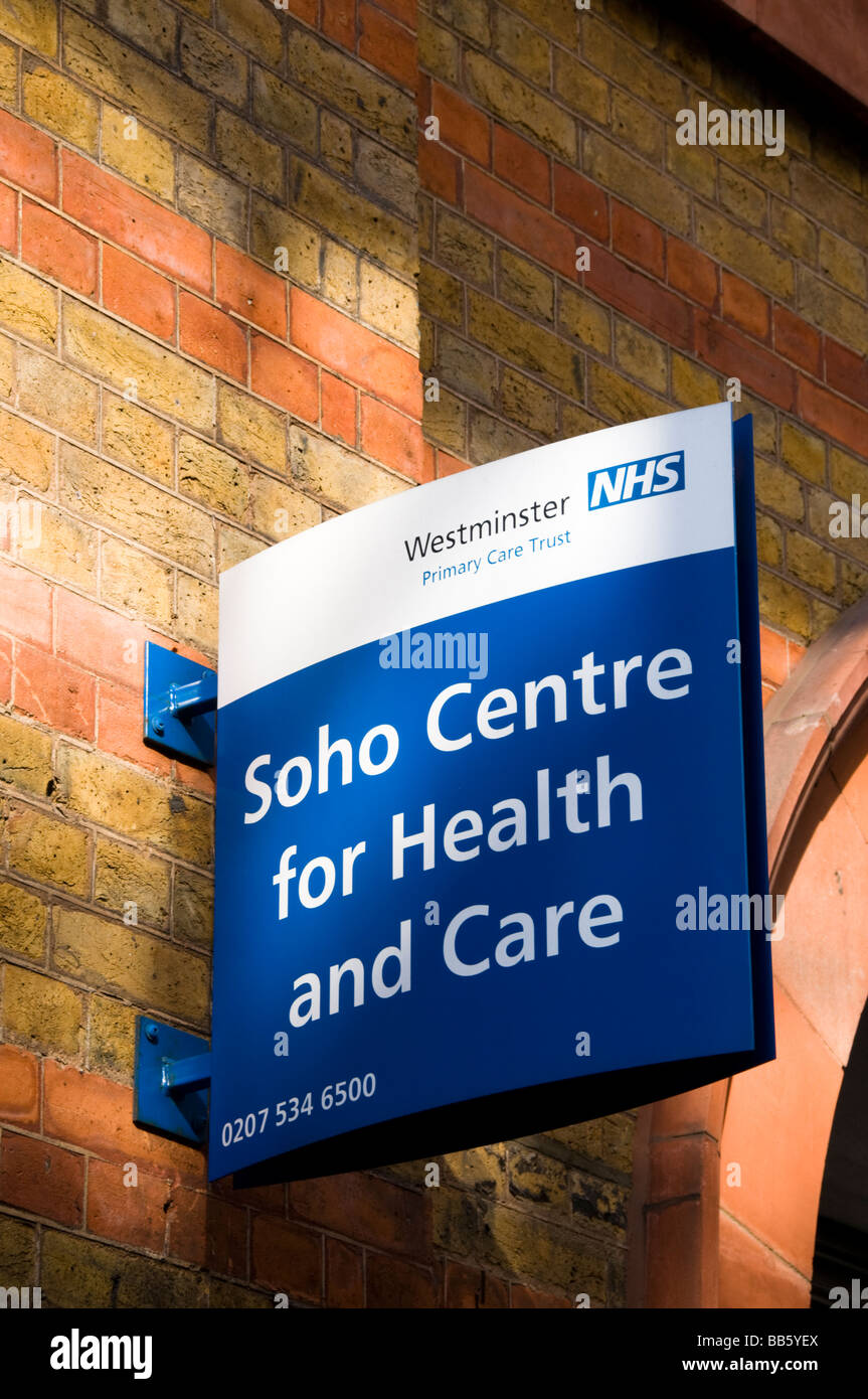 Soho Centre for Health and Care Sign, London, UK Stock Photo - Alamy