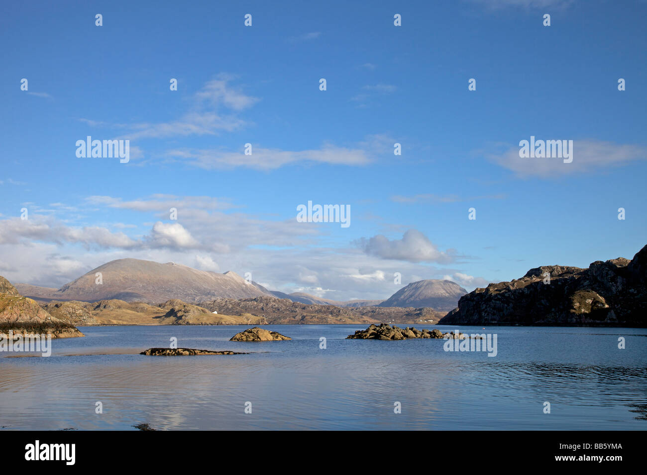 Beautiful Loch Inchard Kinlochbervie Sutherland Stock Photo - Alamy