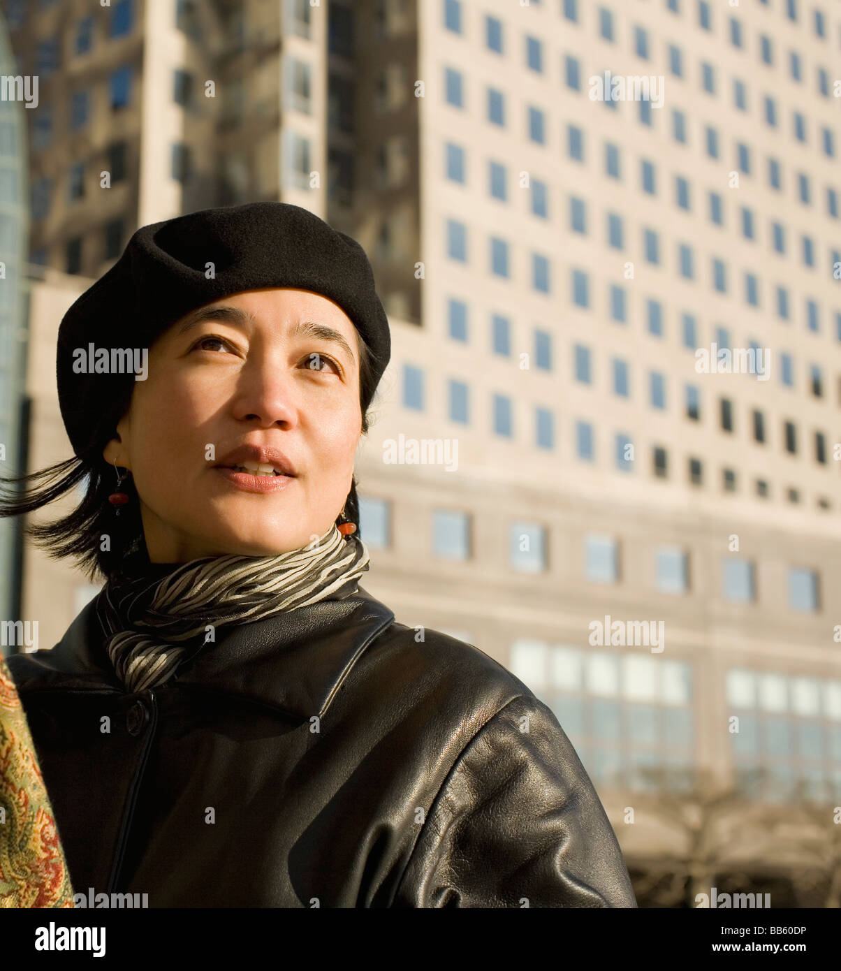 Asian woman in beret hi-res stock photography and images - Alamy