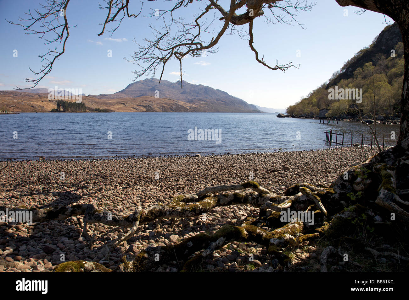 Beautiful Loch Maree near Poolewe Ross shire Scotland Stock Photo - Alamy