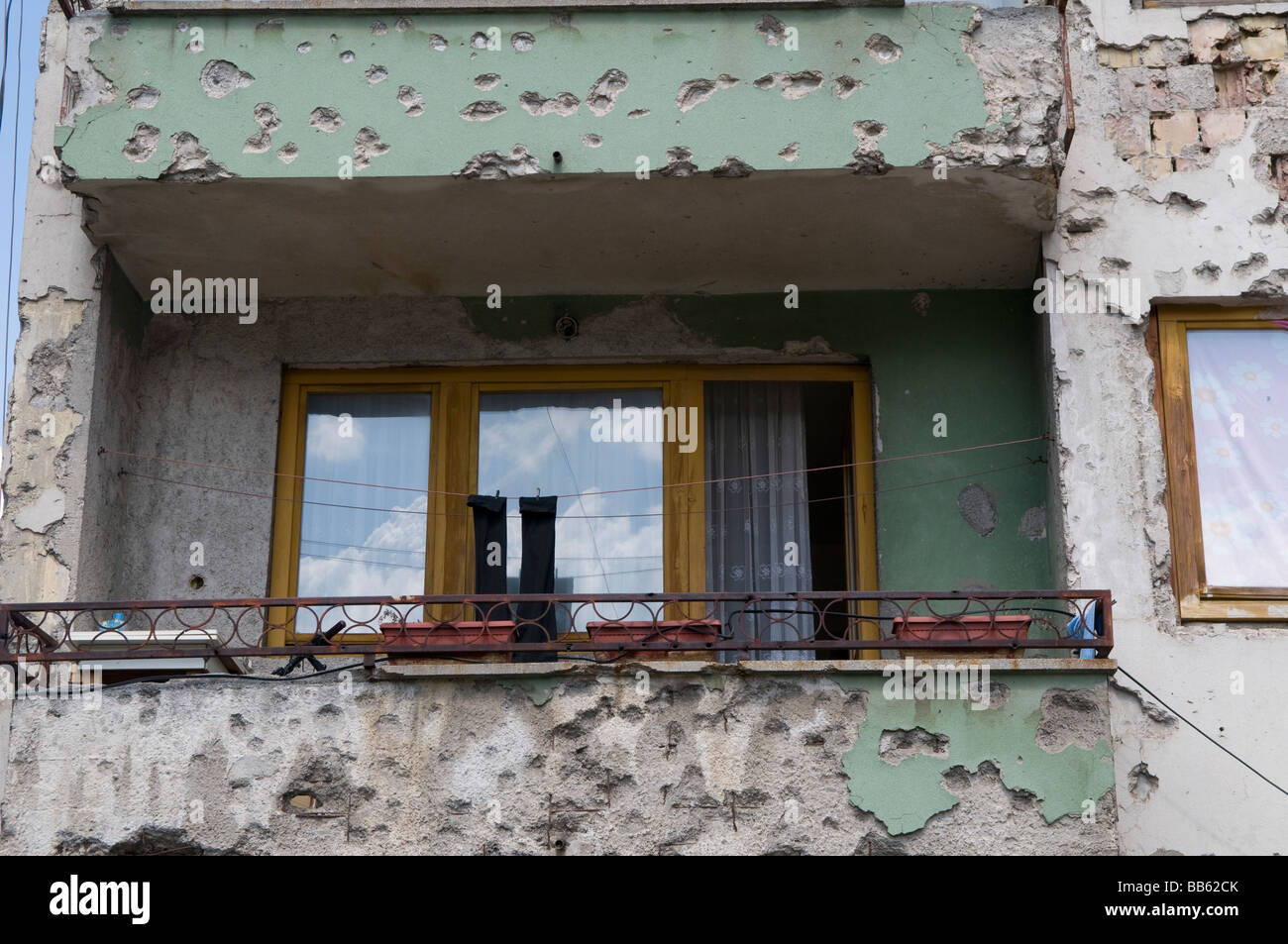 Bullet holes in building sarajevo hi-res stock photography and images ...