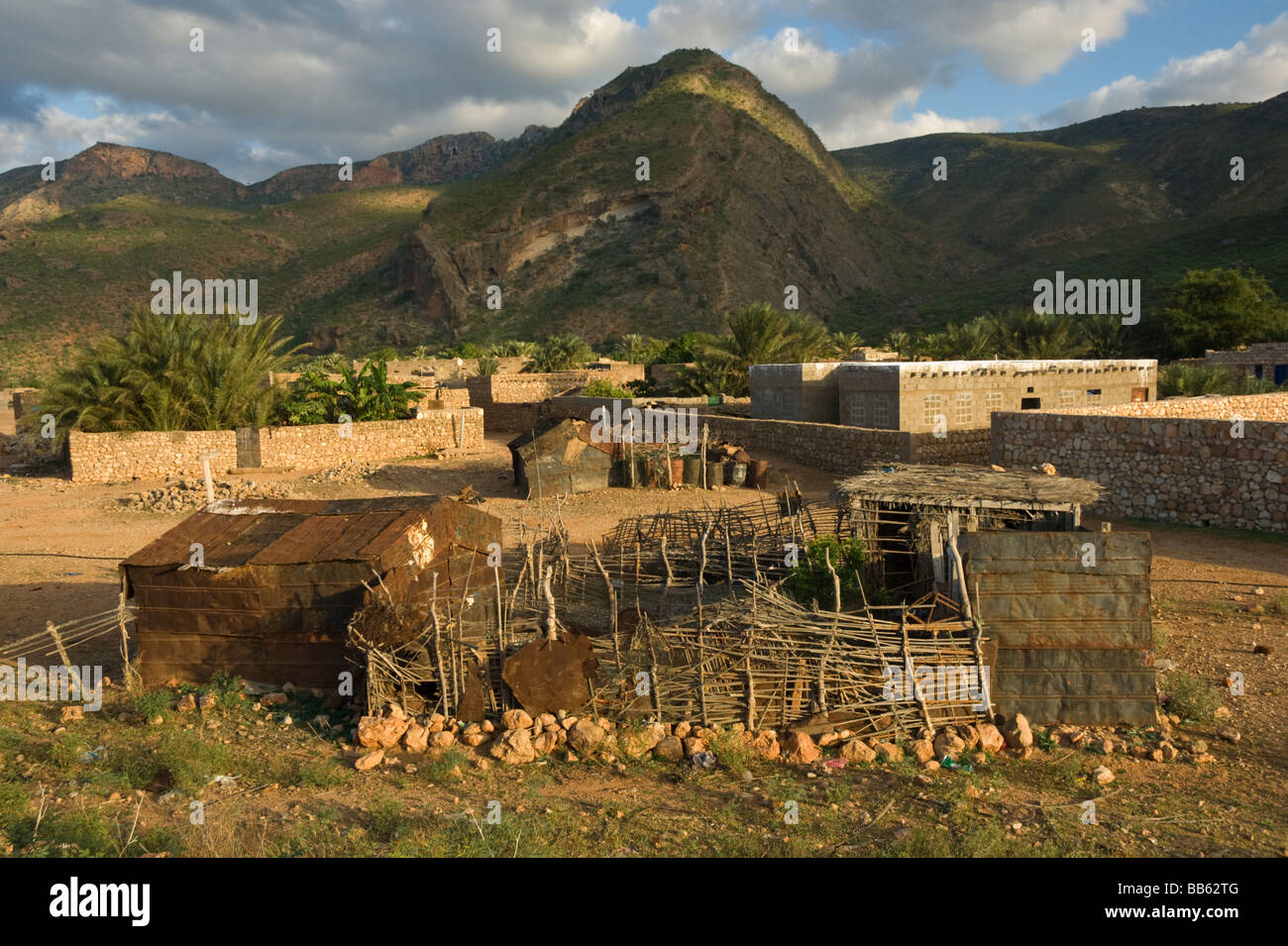 Traditional village near Hadiboh Socotra Yemen Stock Photo - Alamy
