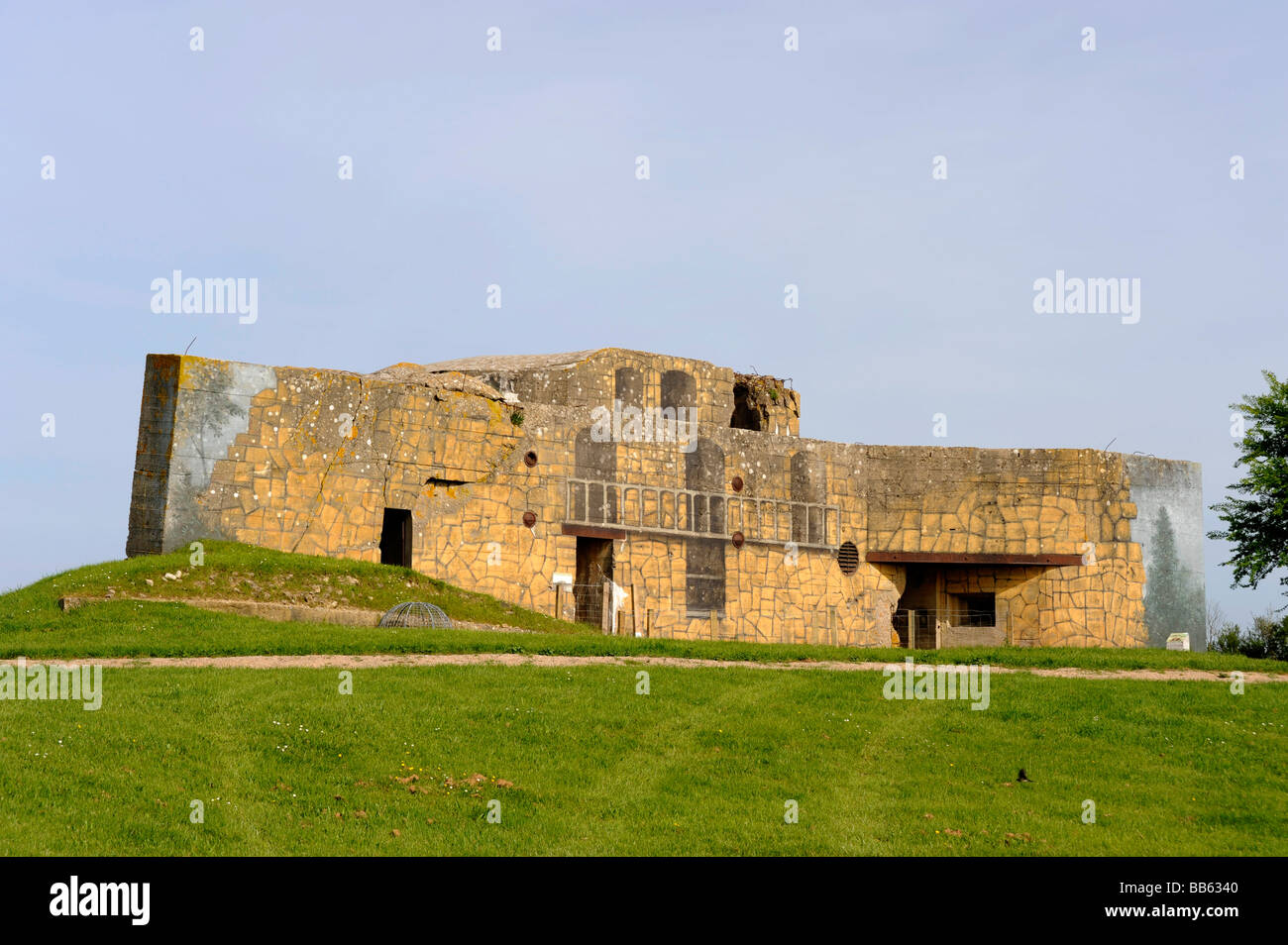D-Day German gun battery at Azeville Manche Normandy France WWII Stock ...