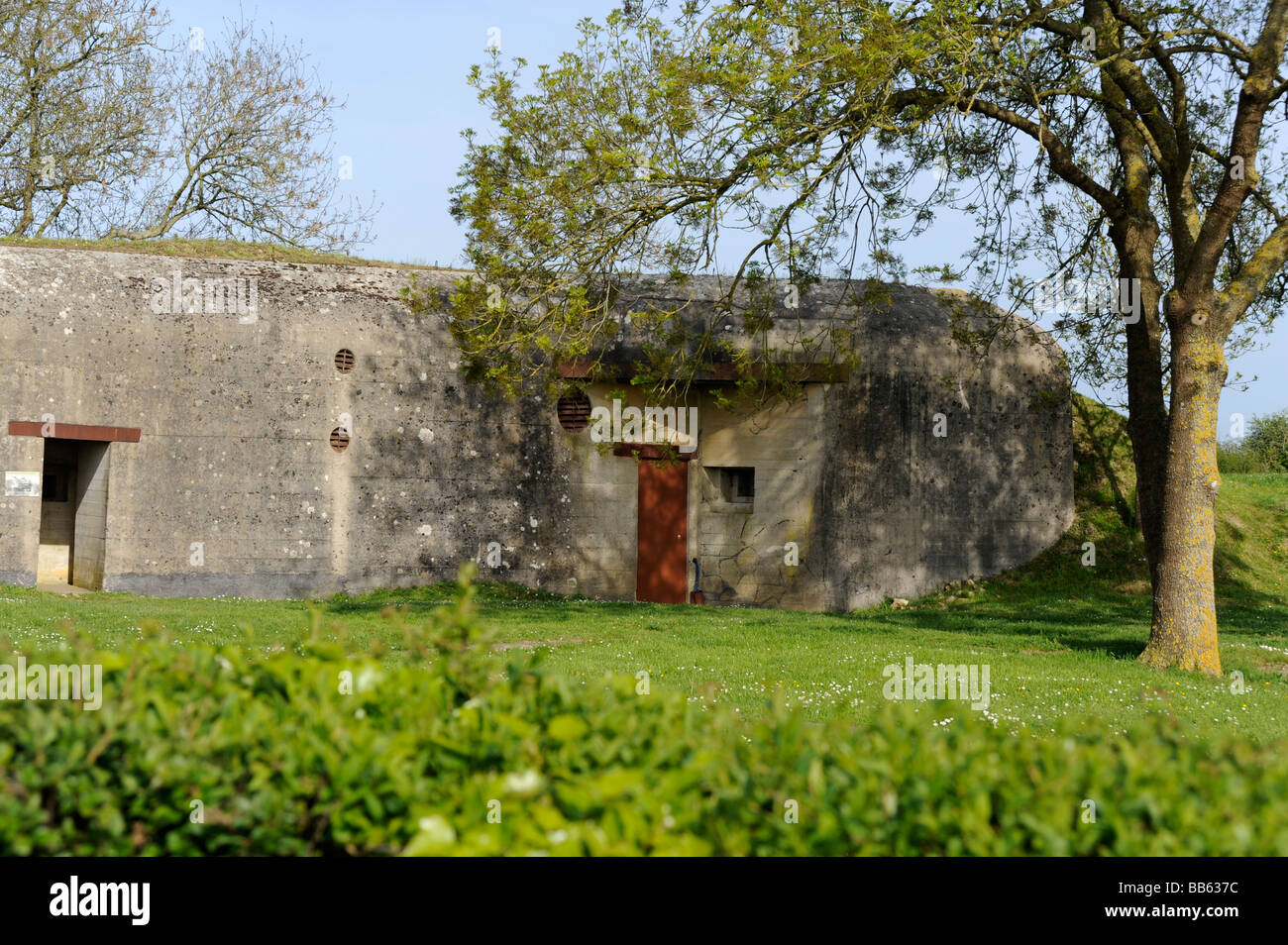 D-Day German gun battery at Azeville Manche Normandy France WWII Stock ...