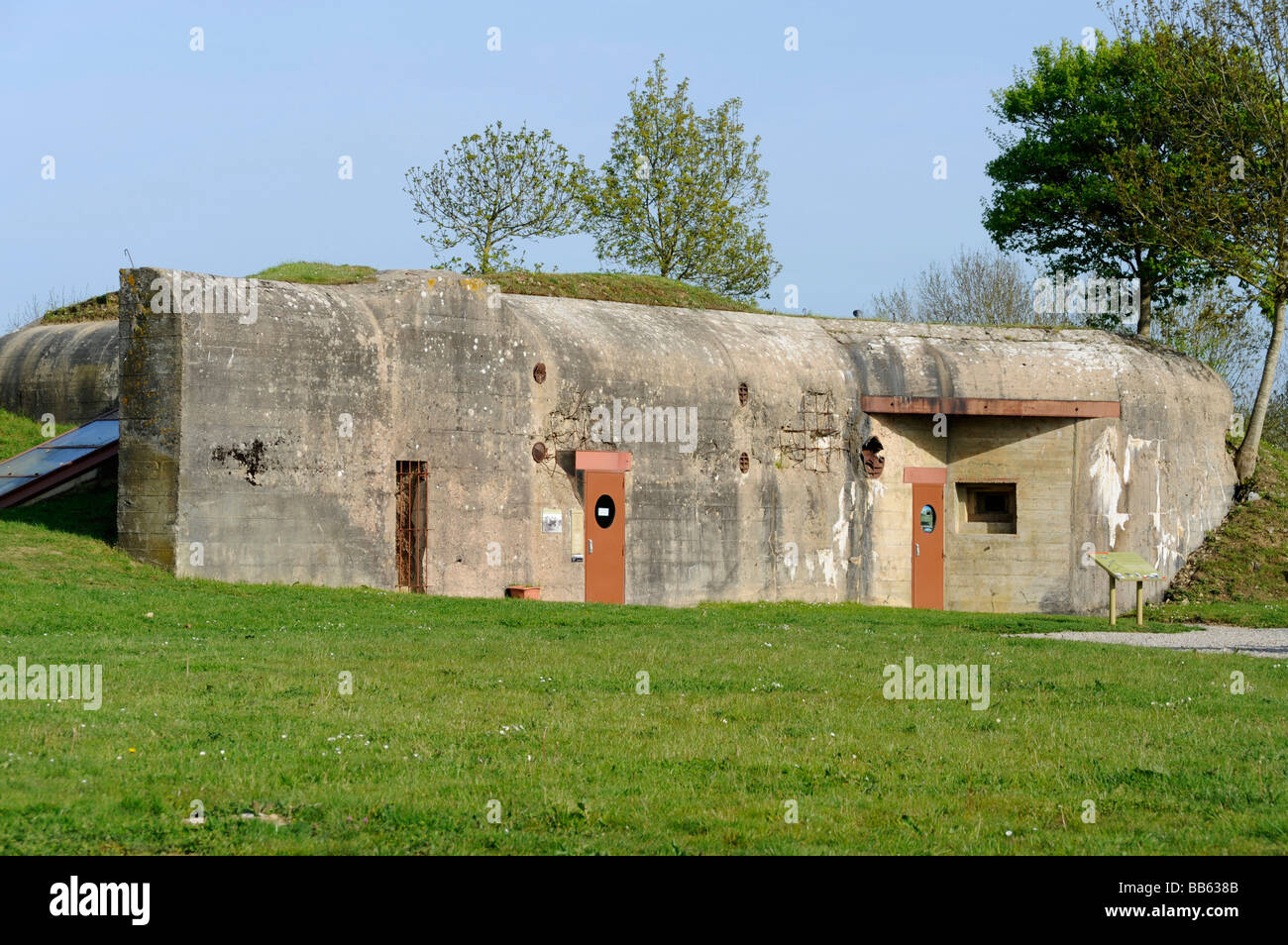 D-Day German gun battery at Azeville Manche Normandy France WWII Stock ...
