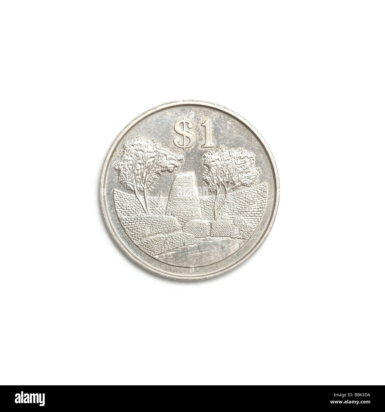 "Zimbabwean one dollar coin Stock Photo - Alamy