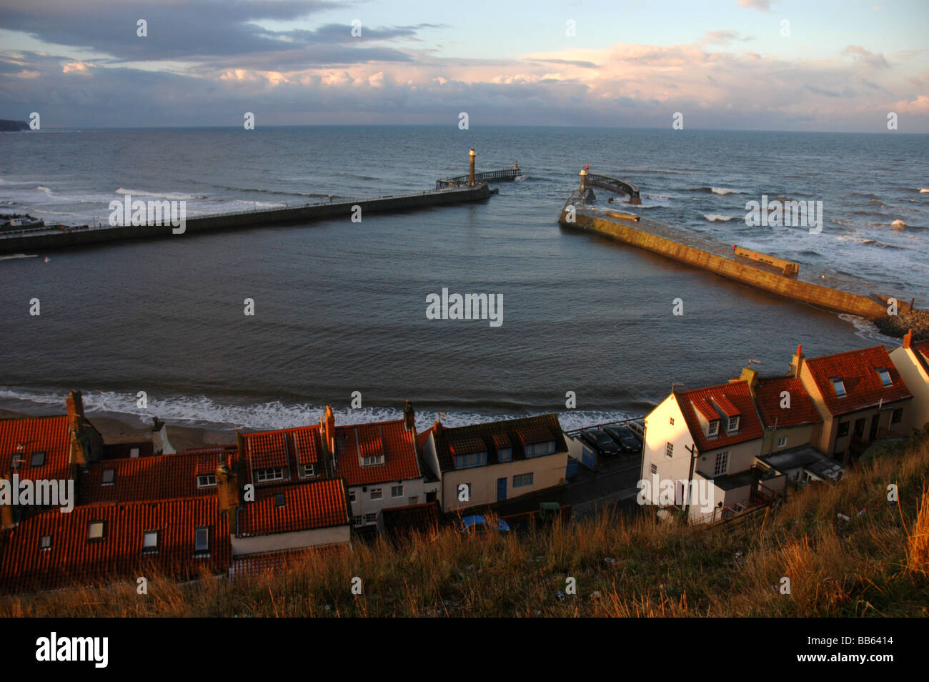 Whitby Lighthouse Storm High Resolution Stock Photography and Images ...