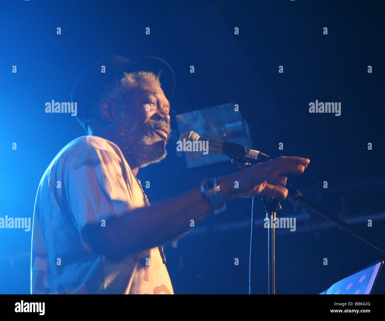 Legendary reggae singer Horace Andy performs live on stage in Oxford ...