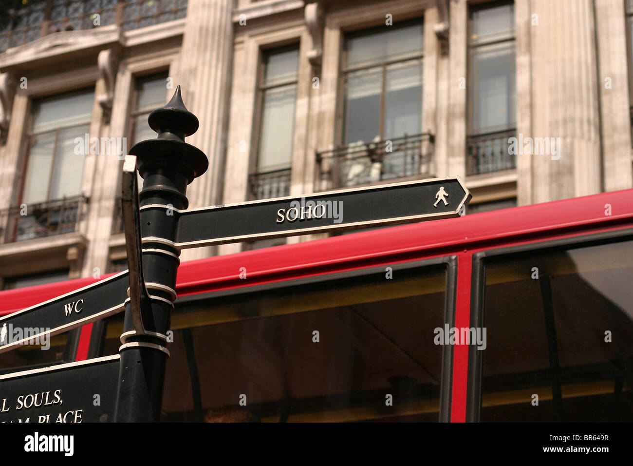 Street sign to Soho London UK Stock Photo - Alamy