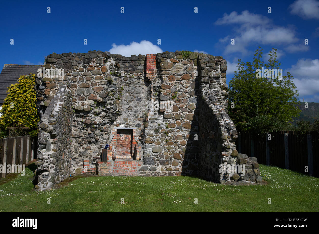 remains of castle lugg a medieval tower house in carrickfergus county ...