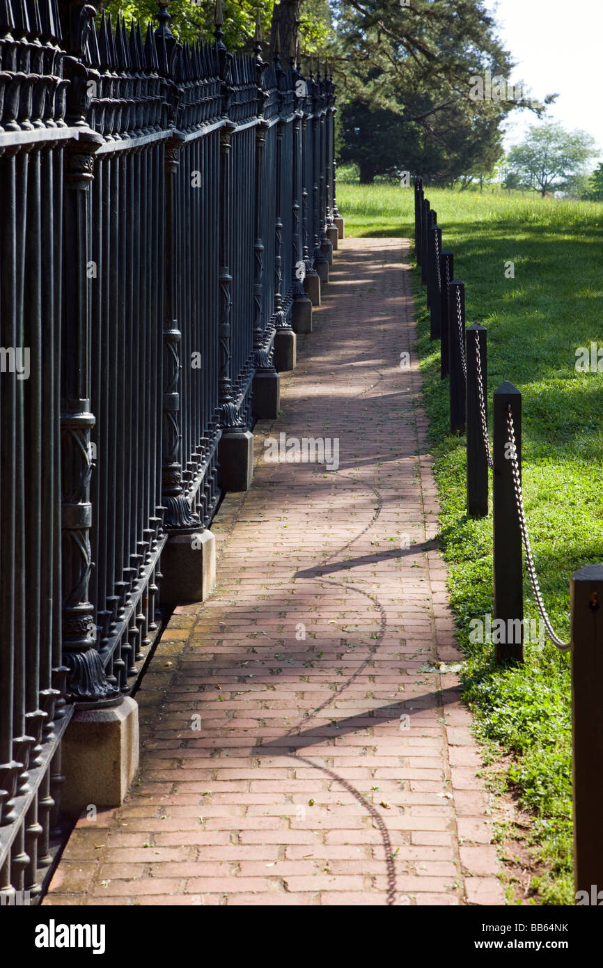 Pathway on the grounds of Monticello Thomas Jefferson s former home and ...