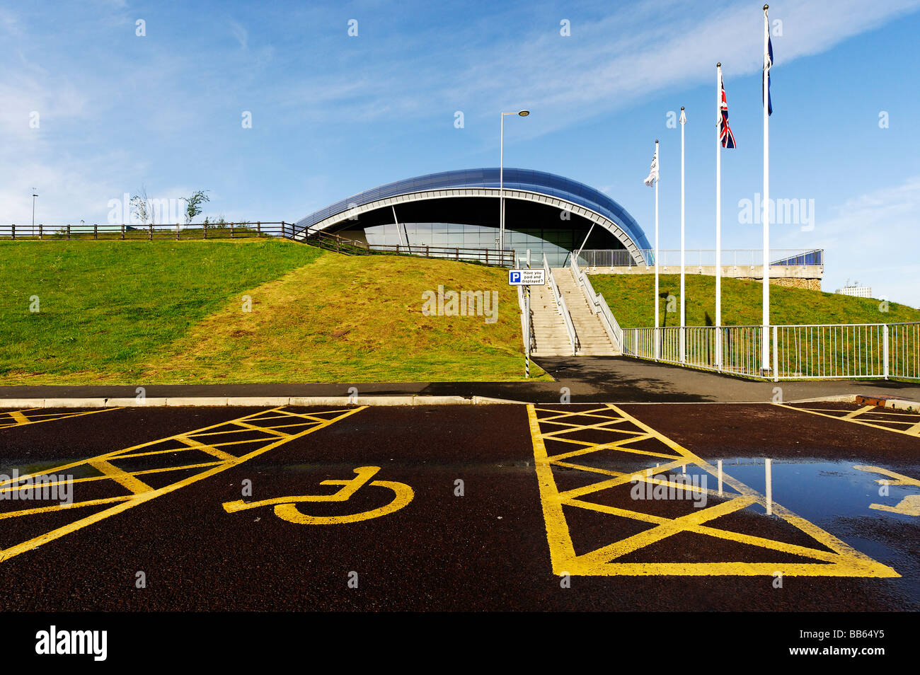 Disabled Car Parking Space near the Sage Gateshead Stock Photo - Alamy