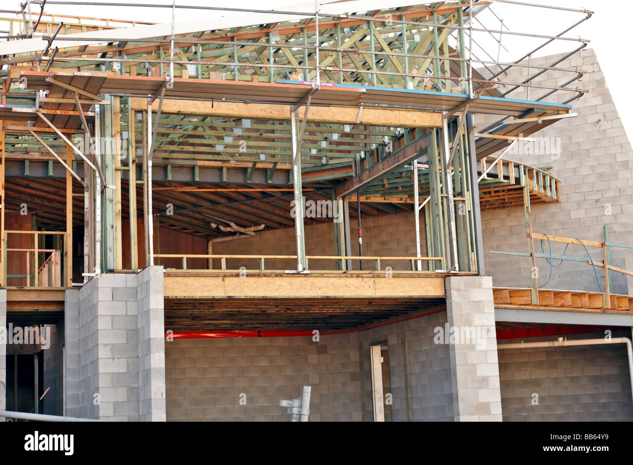 Construction of domestic dwellings in Queensland Australia Stock Photo ...