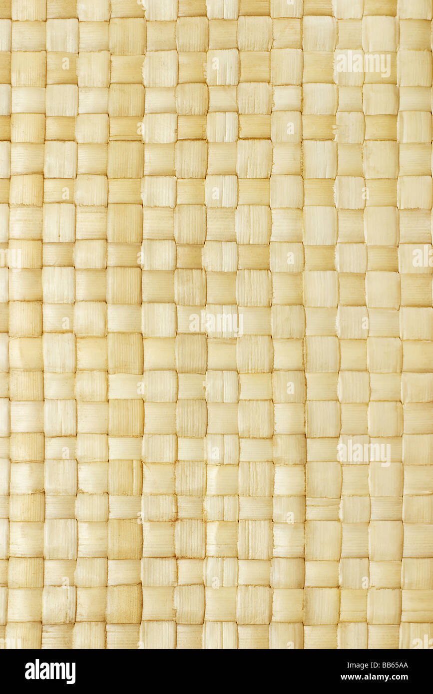 Close up of woven palm leaves mat texture for background Stock Photo ...