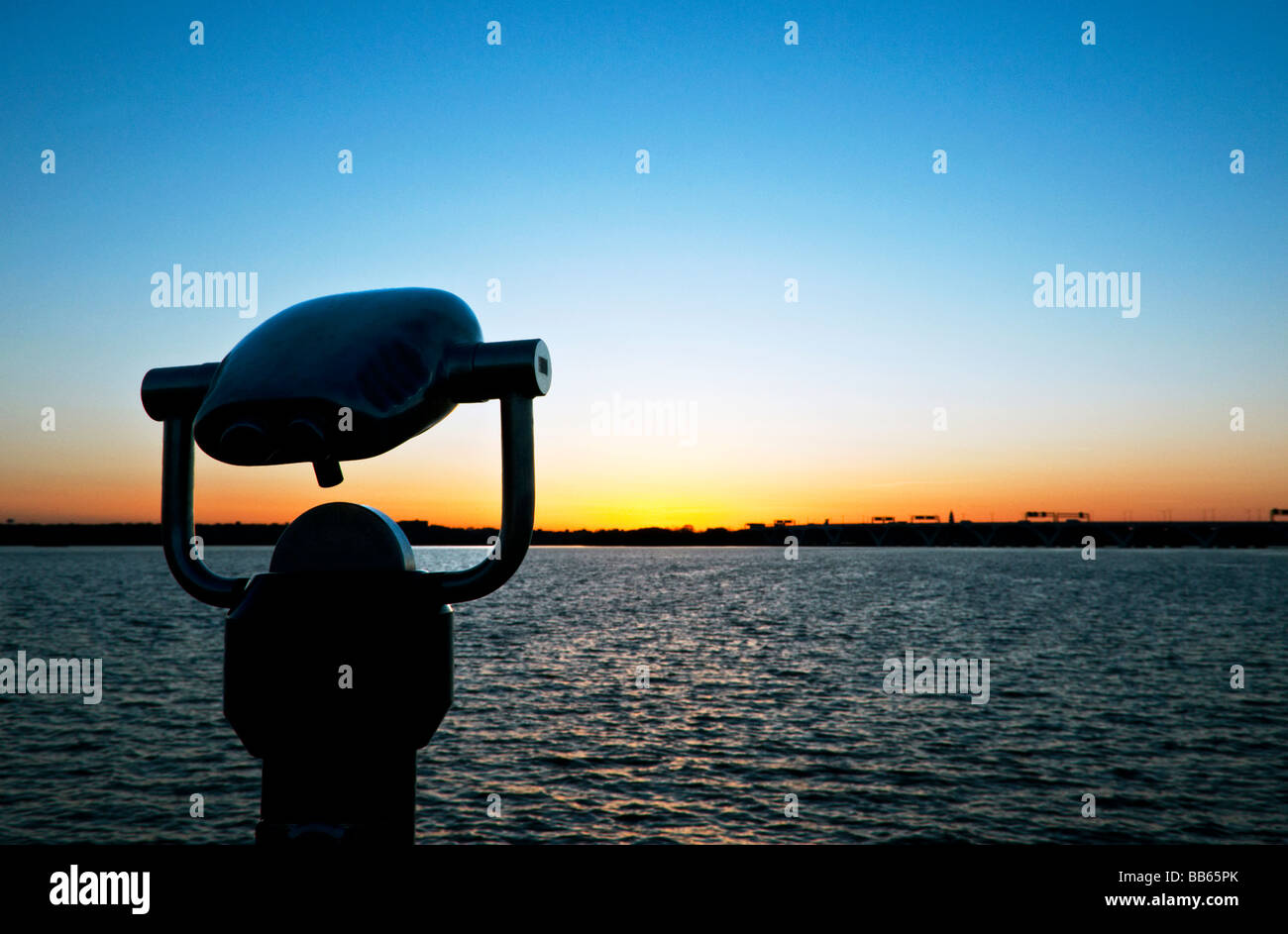 Sunset at National Harbor, Maryland Stock Photo - Alamy