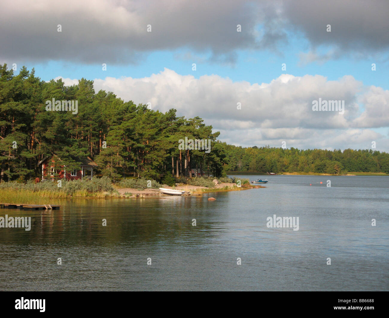 Tranquil scene in Nagu Island.Finland Stock Photo - Alamy