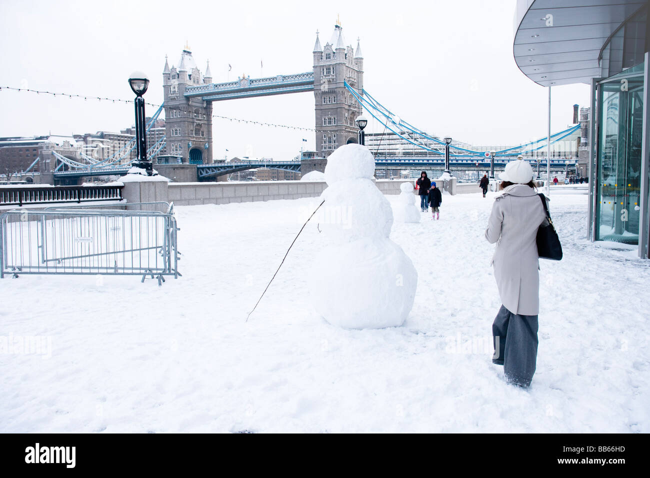 Winter snow in London Stock Photo - Alamy