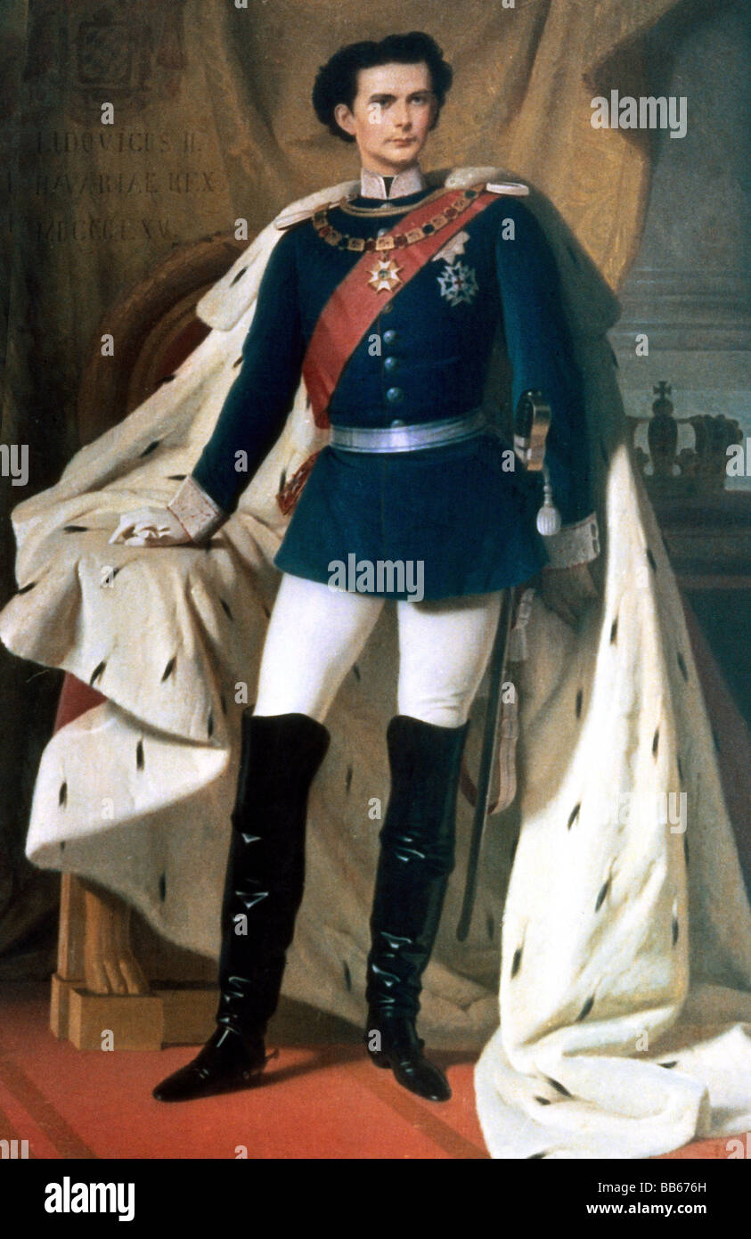 Ludwig II, 25.8.1845 - 13.6.1886, King of Bavaria 10.3.1864 - 13.6.1886 ...