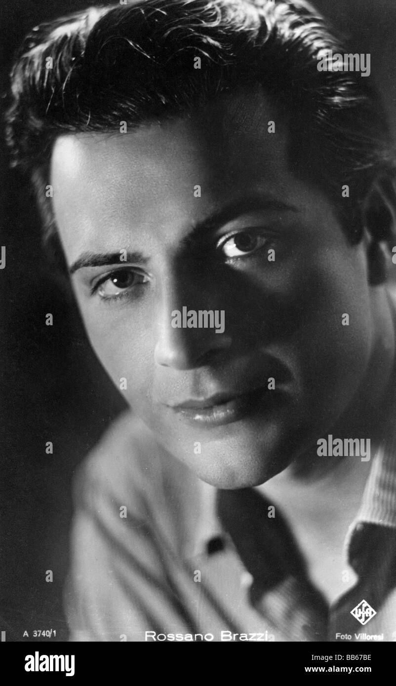 Brazzi, Rosano, 18.9.1916 - 24 .12.1994, Italian actor, portrait ...
